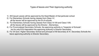 Sikshasetu, school education, leave module for teachers | PPTX