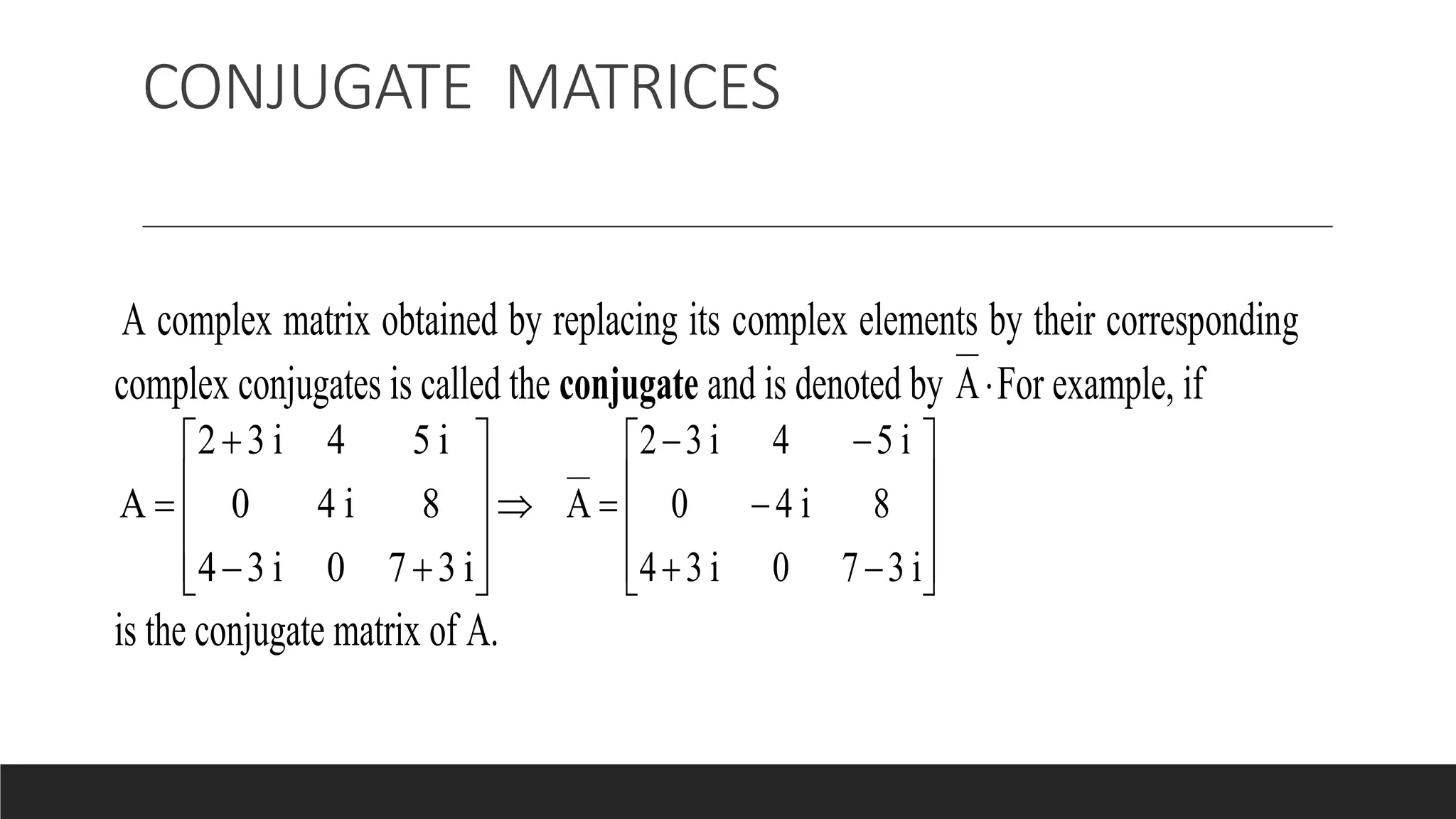 TYPES OF SPECIAL SQUARE MATRIX | PPTX