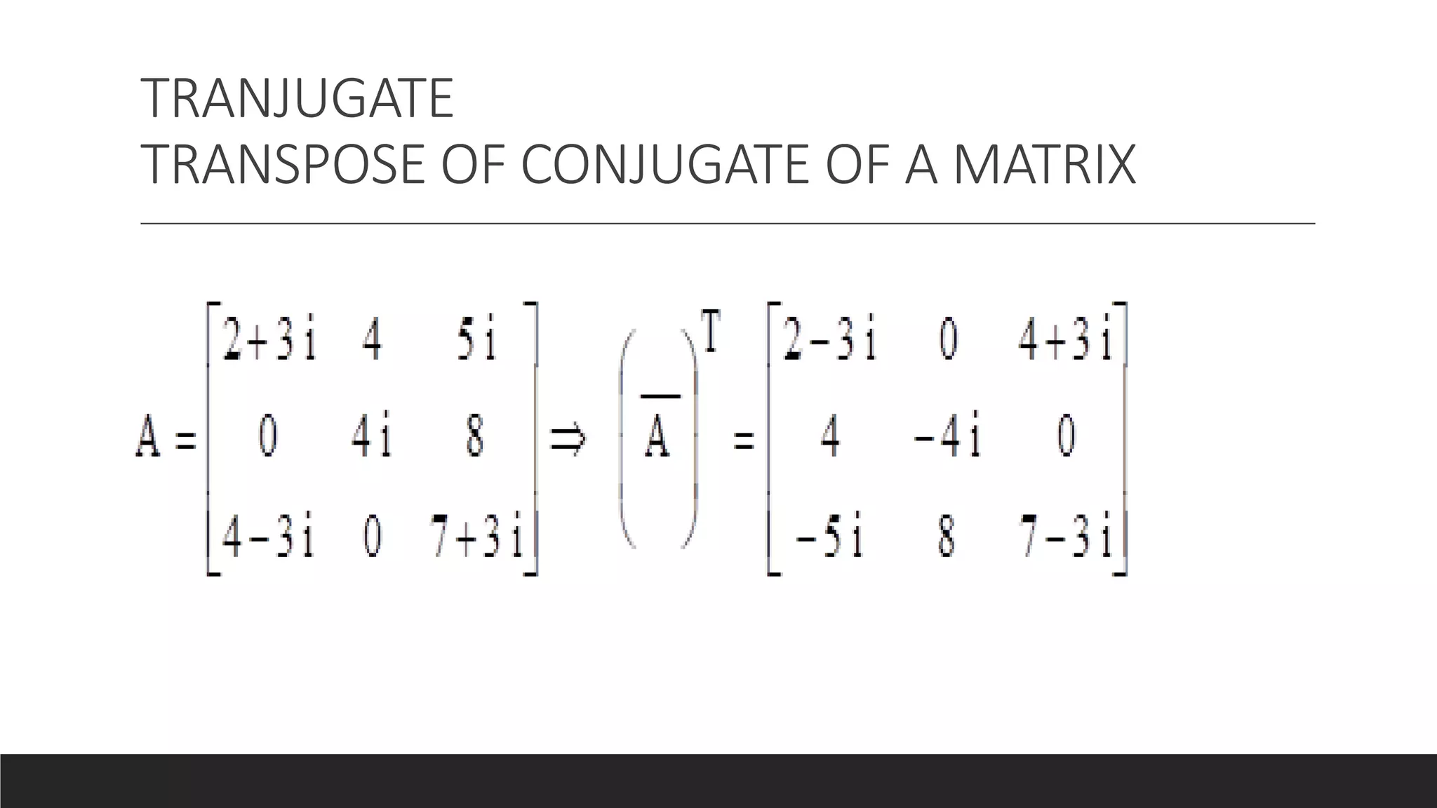 TYPES OF SPECIAL SQUARE MATRIX | PPTX