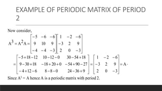 TYPES OF SPECIAL SQUARE MATRIX | PPTX