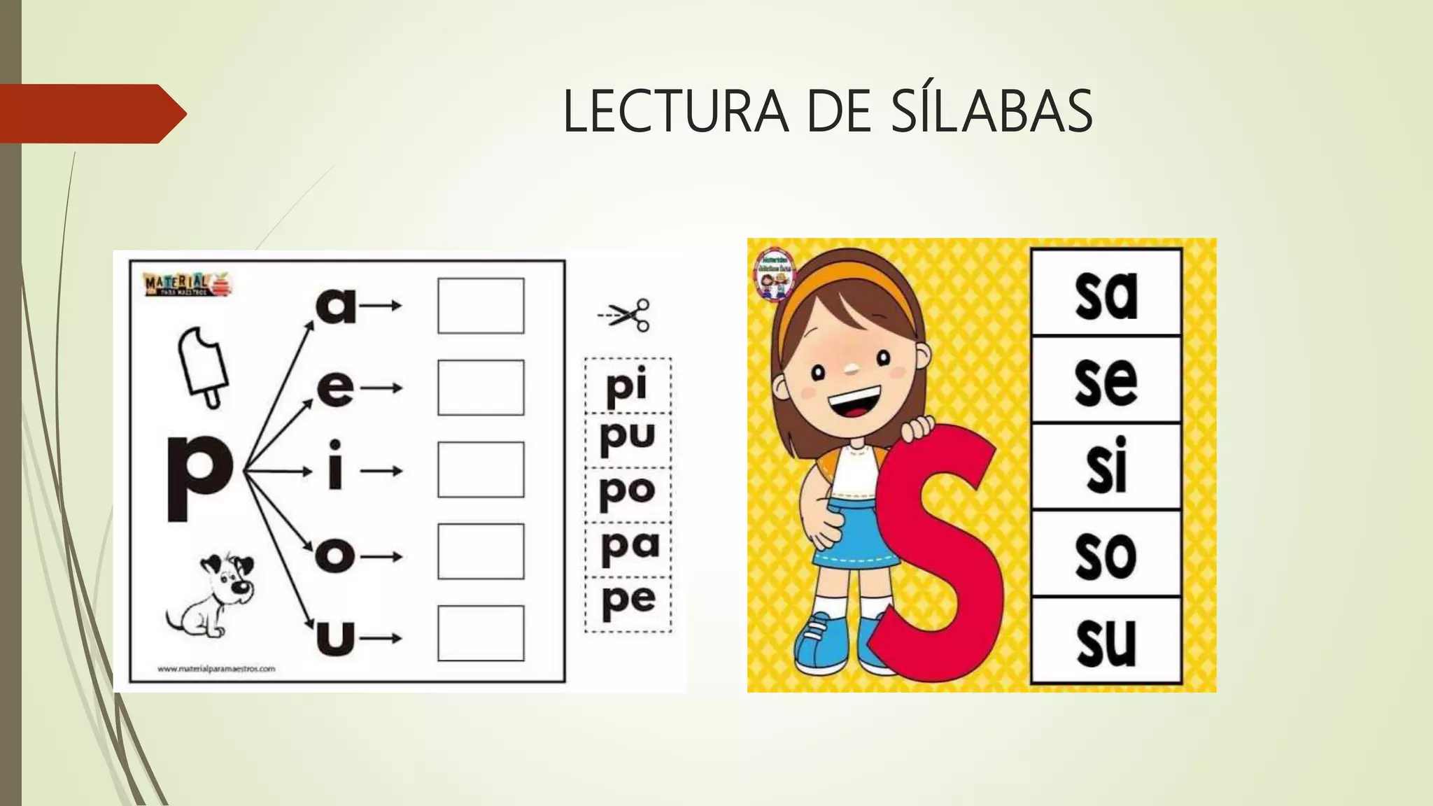 Ppt lectura de silabas y palabras py s | PPT