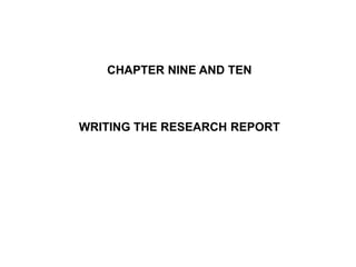 PPT LECTURE ON REPORT WRITING .ppt