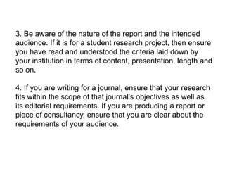 PPT LECTURE ON REPORT WRITING .ppt