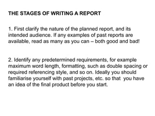PPT LECTURE ON REPORT WRITING .ppt