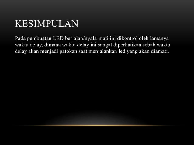 Ppt led berjalan | PPT