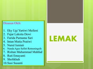 Ppt lemak | PPTX