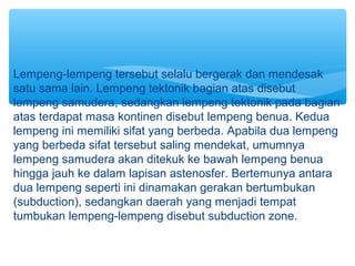 Ppt lempeng tektonik2003 | PPT