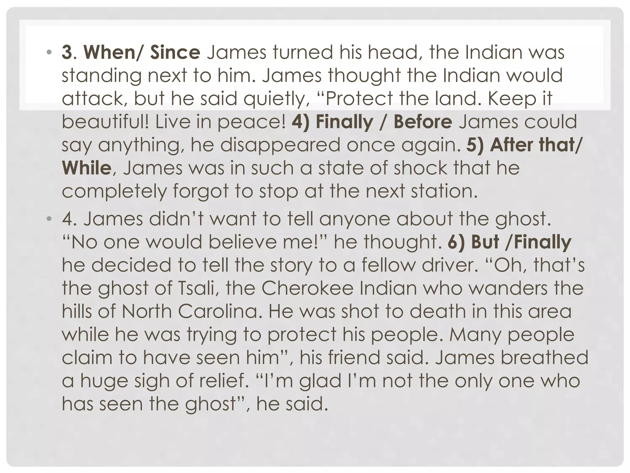 spooky tales, sequencing events, a story based on pictures, adjectives ...