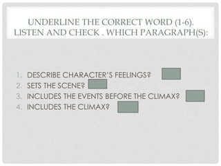 spooky tales, sequencing events, a story based on pictures, adjectives ...