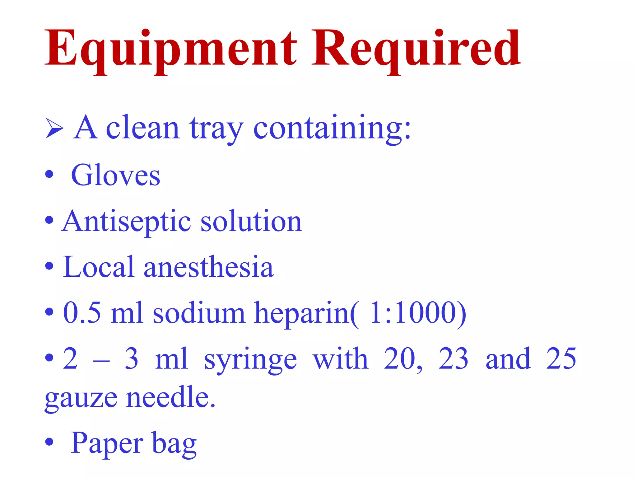 Arterial Blood Gas Analysis | PPTX