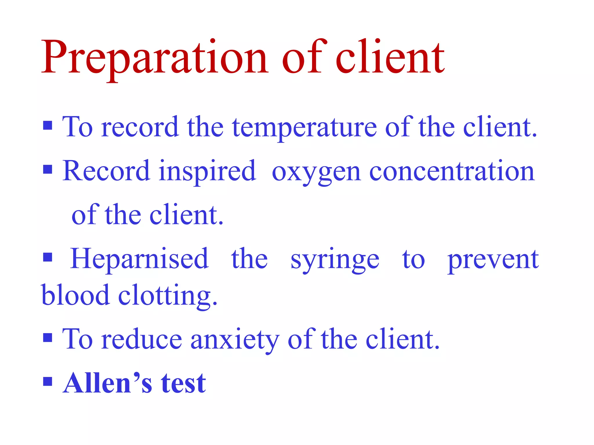 Arterial Blood Gas Analysis | PPTX