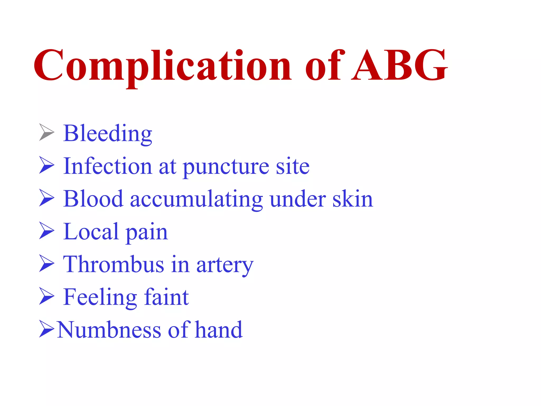 Arterial Blood Gas Analysis | PPTX