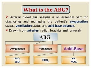 Arterial Blood Gas Analysis | PPTX