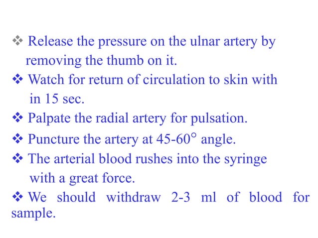Arterial Blood Gas Analysis | PPTX