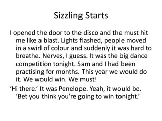 Sizzling Starts | PPTX