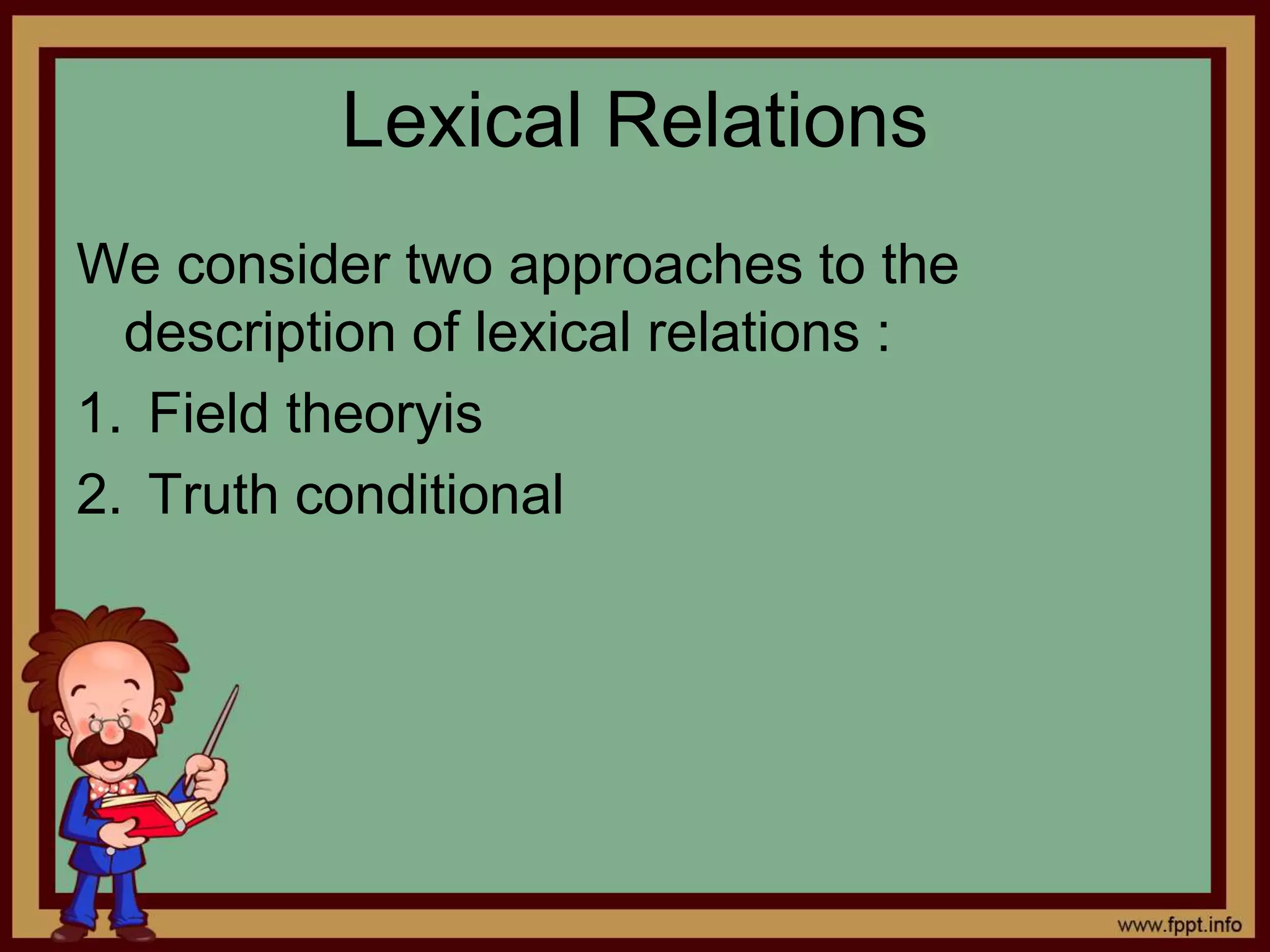 Ppt lexical realation | PPTX