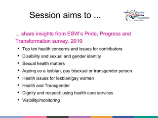 LGBT health & Wellbeing | PPT