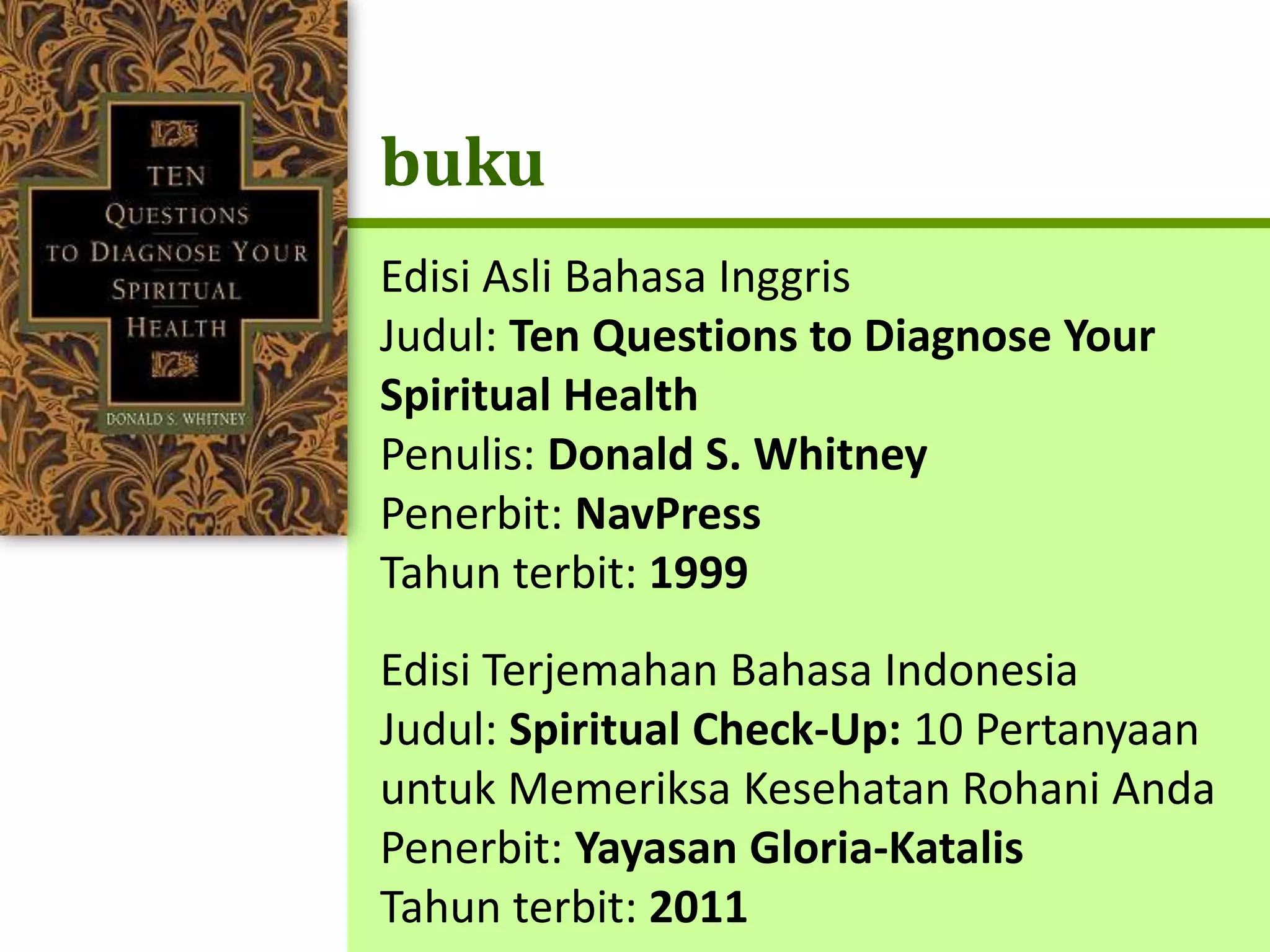 Spiritual Check Up | PPTX
