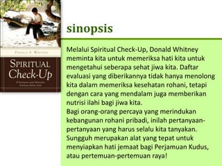 Spiritual Check Up | PPTX