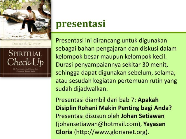 Spiritual Check Up | PPTX