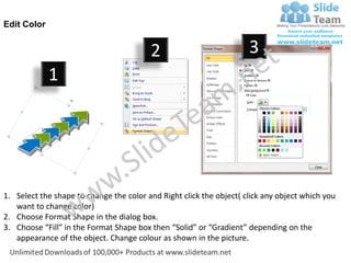 Ppt linear demo create flow chart powerpoint points the process ...