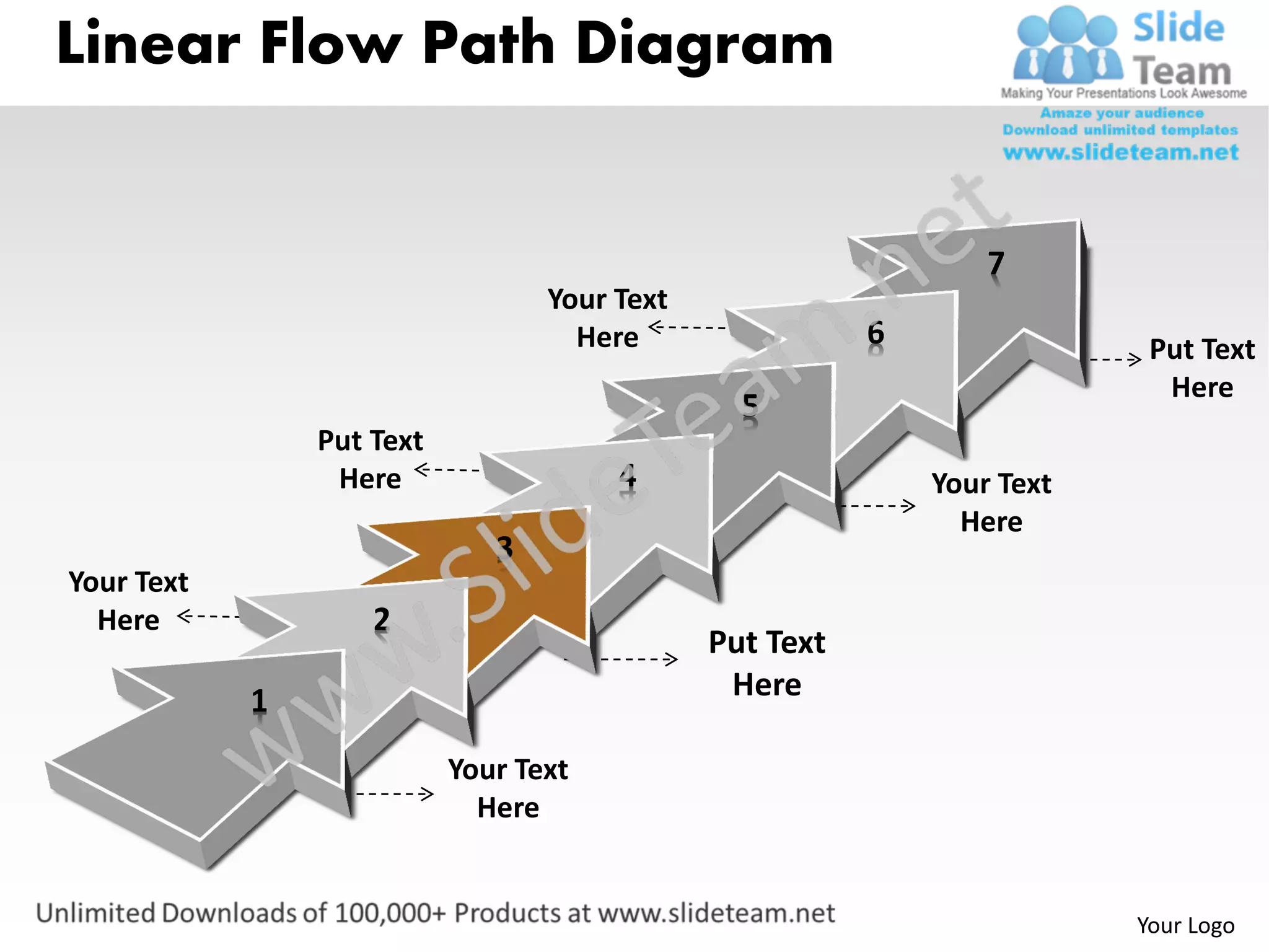 Ppt linear flow path ishikawa diagram powerpoint template business ...