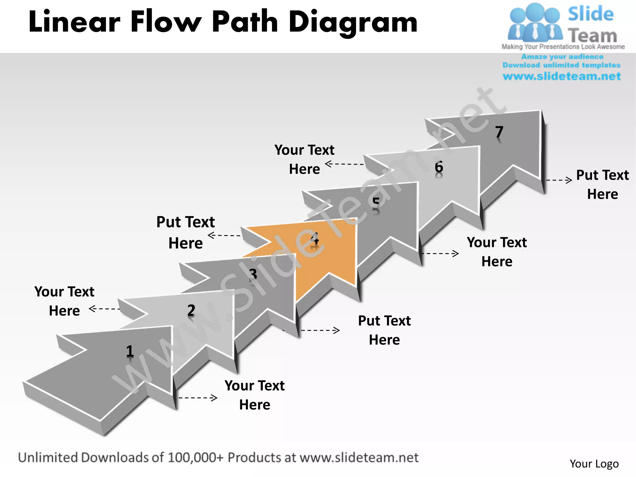 Ppt linear flow path ishikawa diagram powerpoint template business ...