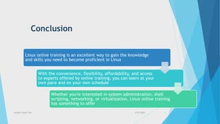 LINUX ONLINE TRAINING | PPT