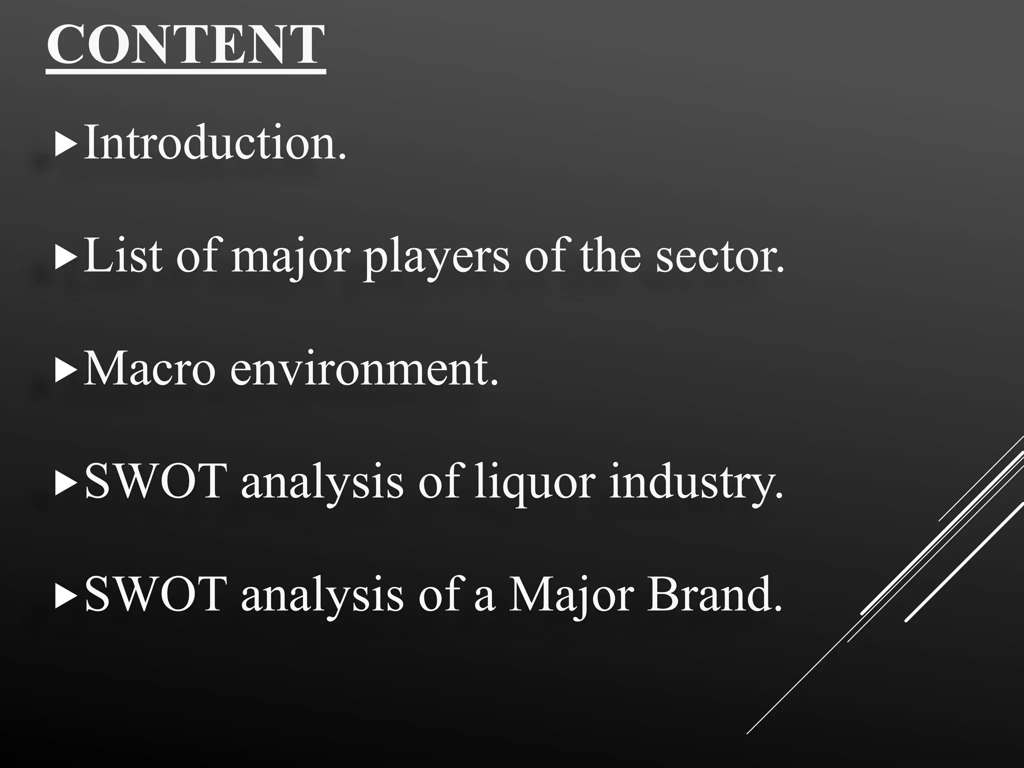 liquor industry | PPTX