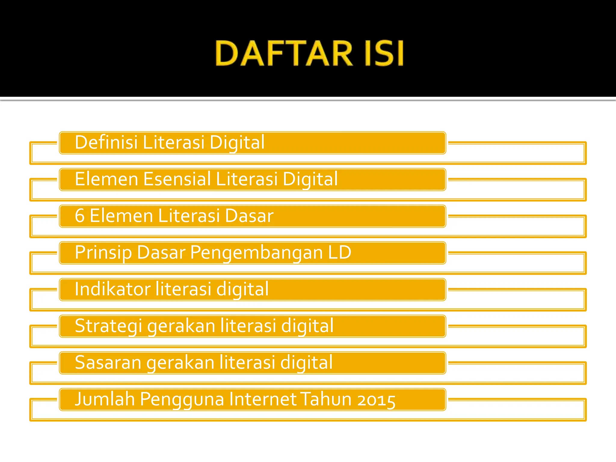PEMANFAATAN LITERASI DIGITAL DI ERA PERKEMBANGAN TEKNOLOGI | PPTX