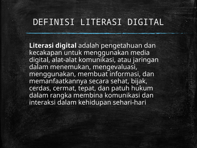 literasi digital sebagai kecakapan hidup | PPTX