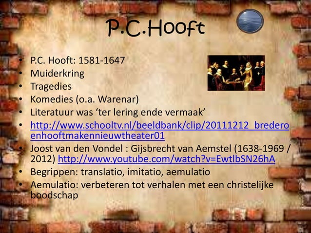 P pt literatuurgeschiedenis middeleeuwen en gouden eeuw | PPTX ...