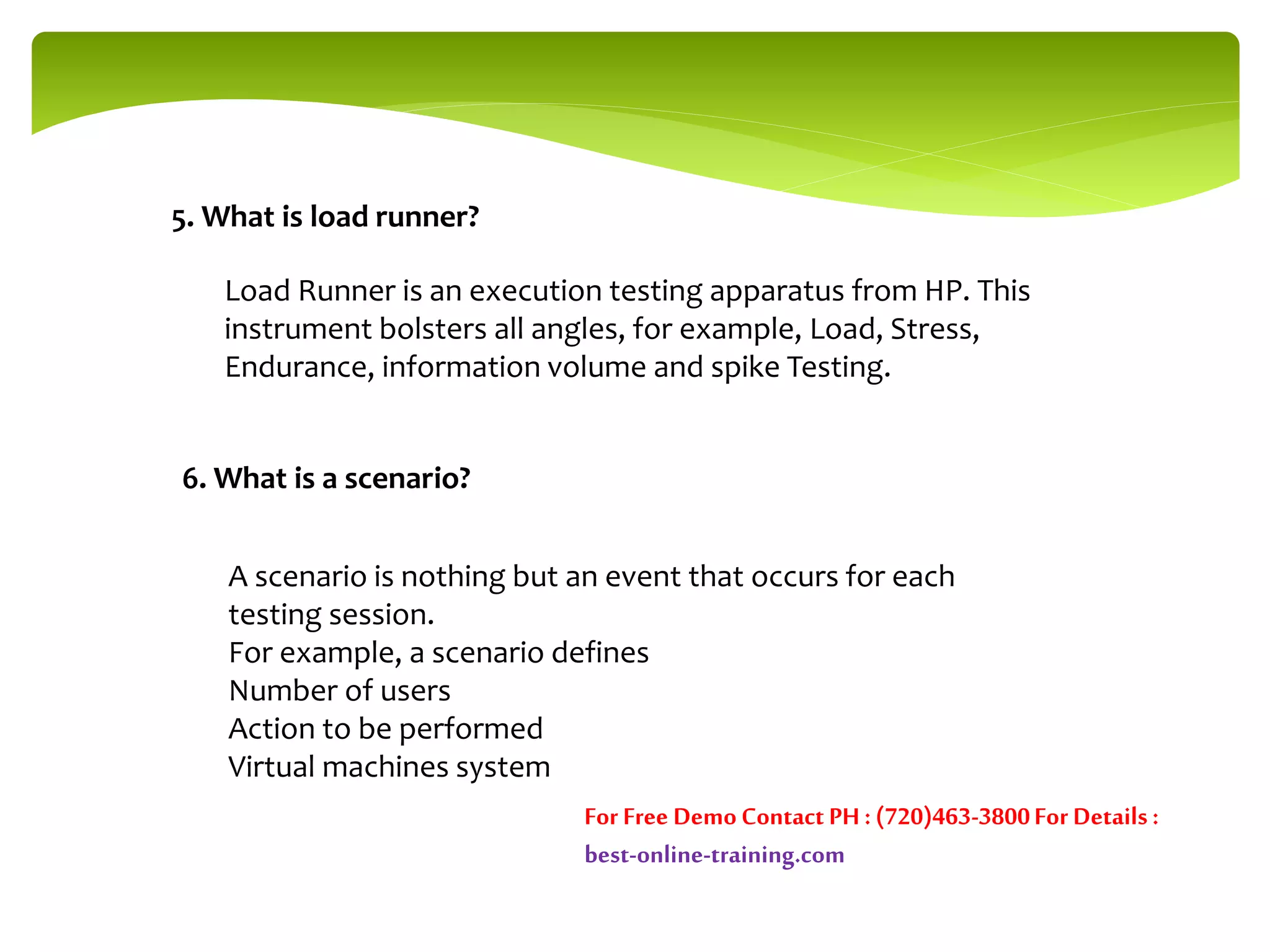 Loadrunner Interview quetion & answers | PPT