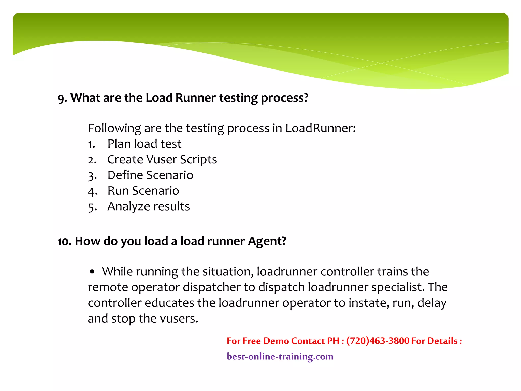 Loadrunner Interview quetion & answers | PPT