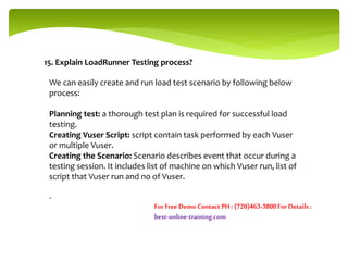 Loadrunner Interview quetion & answers | PPT