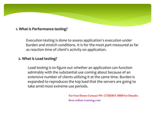 Loadrunner Interview quetion & answers | PPT