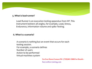 Loadrunner Interview quetion & answers | PPT