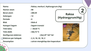 Materi tentang logam berat kimia organik | PPTX