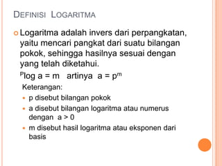 Logaritma | PPTX