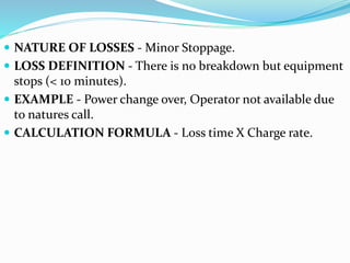 industrial losses | PPTX