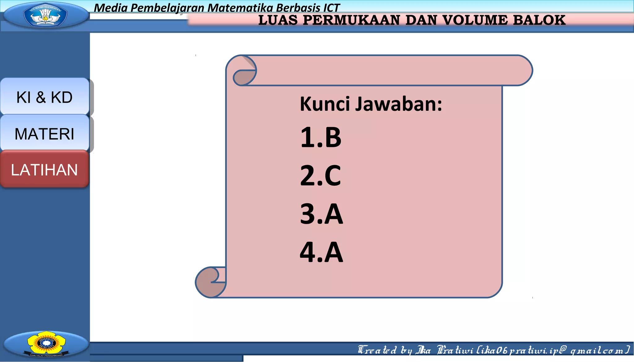 Ppt luas permukaan dan volume balok | PPT