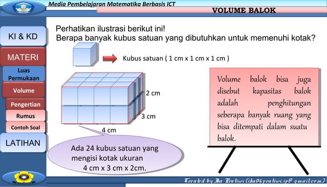 Ppt luas permukaan dan volume balok | PPT
