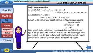 Ppt luas permukaan dan volume balok | PPT