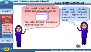 Ppt luas permukaan dan volume balok | PPT