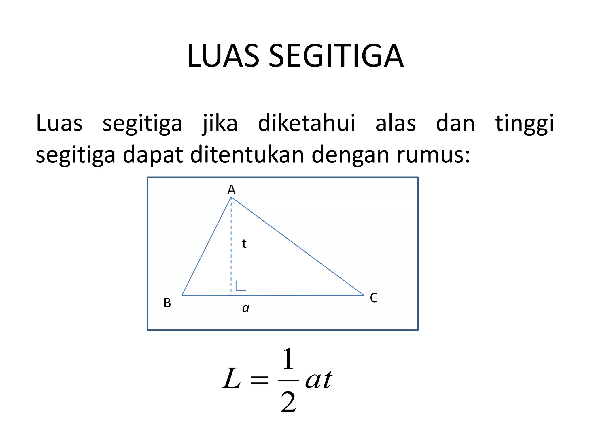 Ppt luas segitiga | PPTX