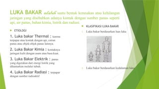 PPT LUKA BAKAR ATAU KEPERAWATAN COMBUSTIO | PPTX