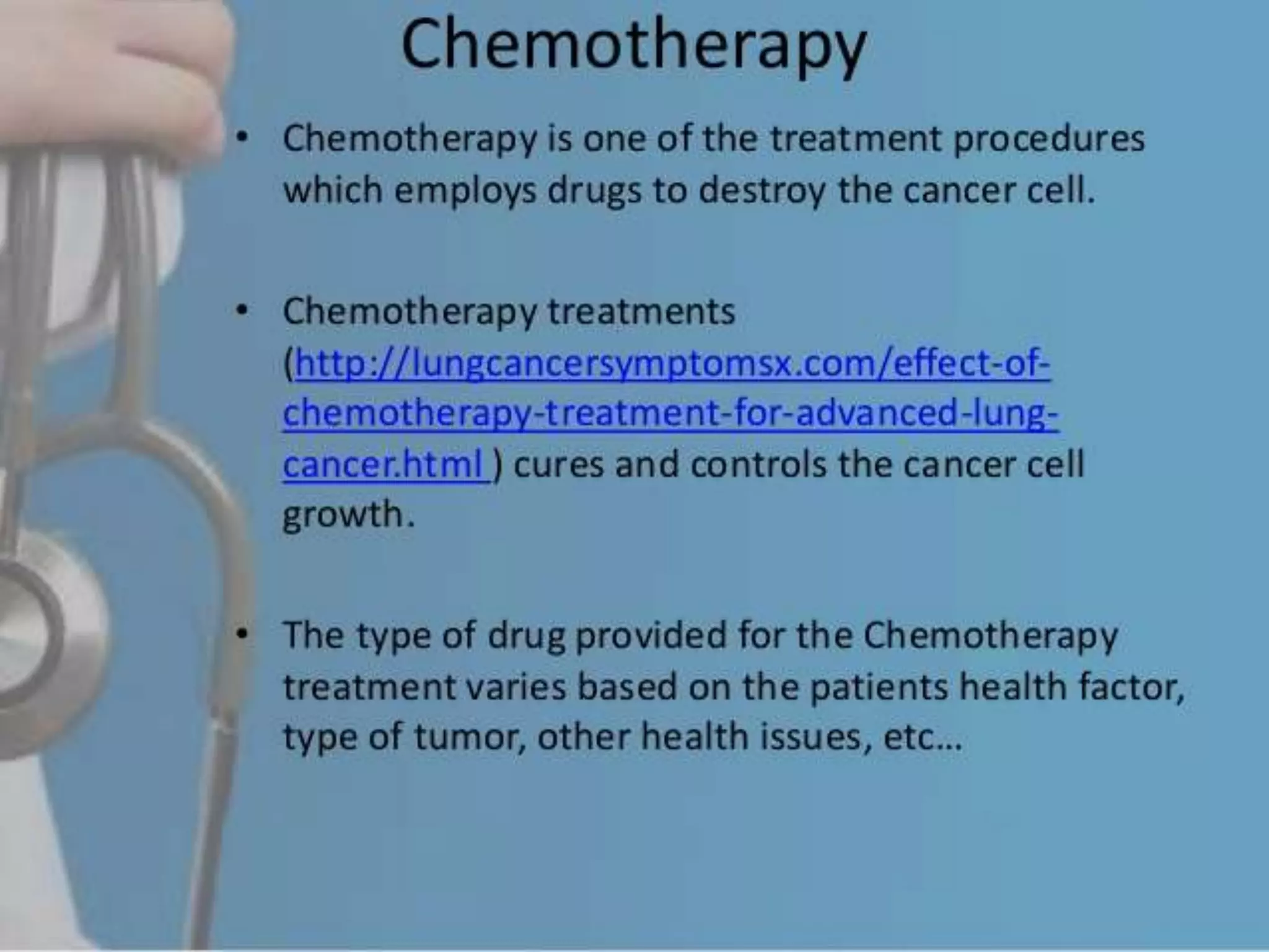 Lung Cancer Treatment Ppt