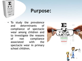 Spectacle Compliance in Primary School Children | PPT | Eye and Vision ...
