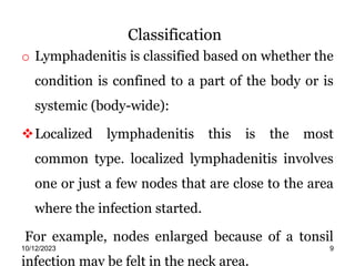 ppt lymphadenitis (1).pptx | Ear, Nose and Throat Conditions | Diseases ...