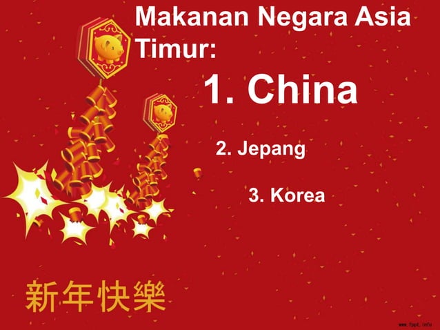 Power point makanan asia dari negara cina | PPT